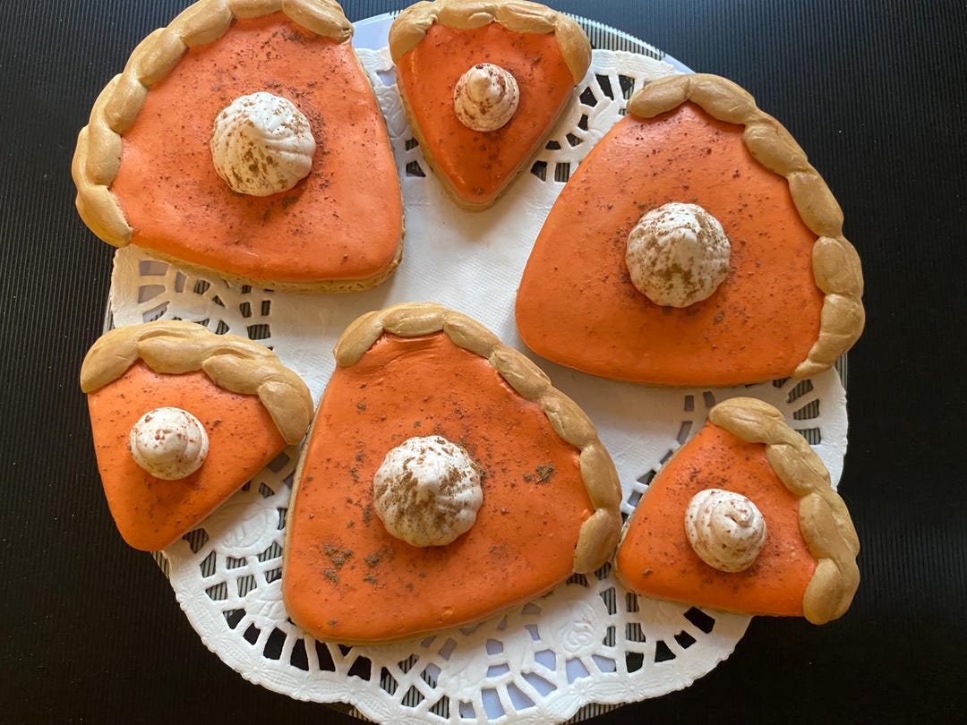 Faux Pumpkin Pie Cookies Set of 3 | Fake Bake Pumpkin Pie | Fake Food ...