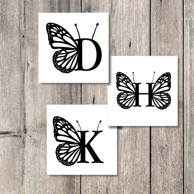 Butterfly Monogram - Etsy
