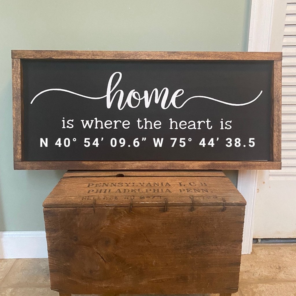 GPS Coordinates Sign Latitude Longitude Sign Wedding Gift - Etsy