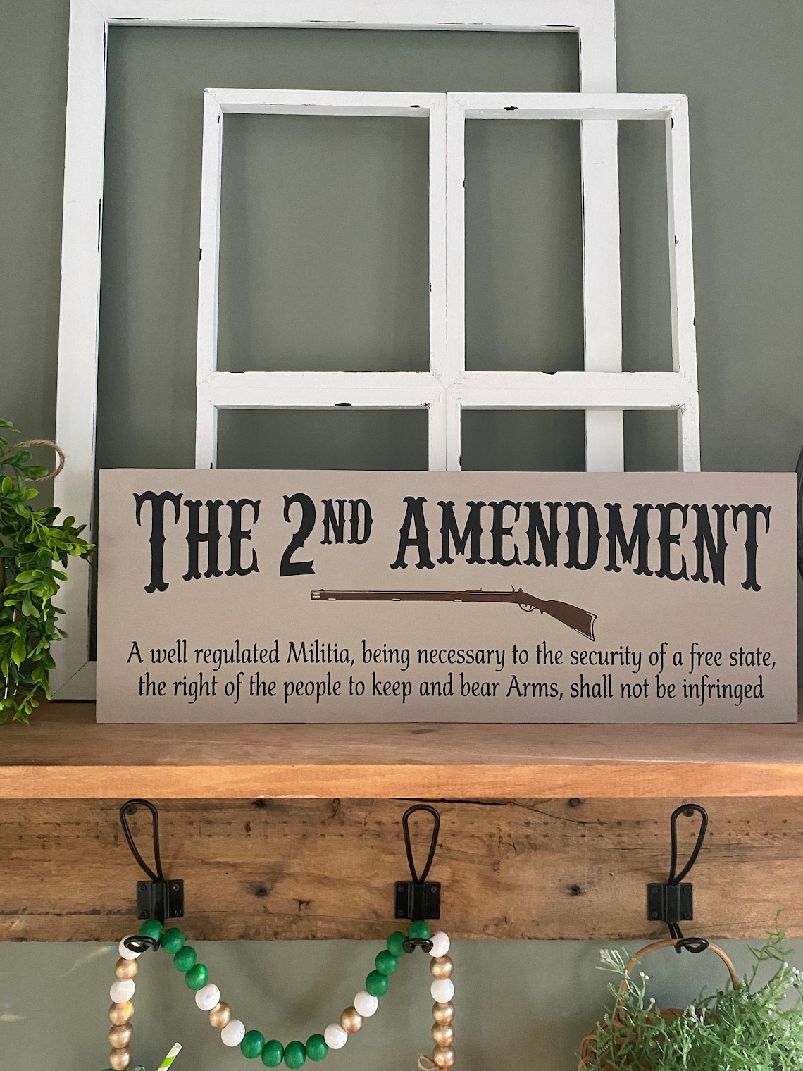 2nd Amendment Sign Man Cave Decor Bill of Rights Gift | Etsy
