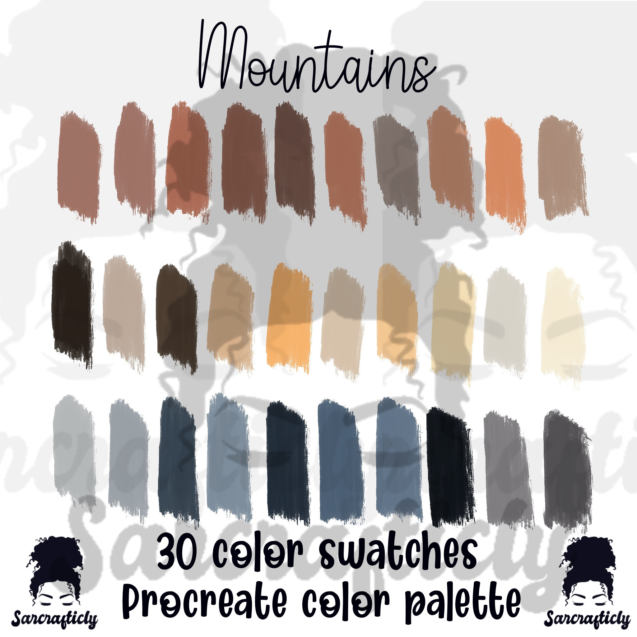Mountains Color Palette - Etsy