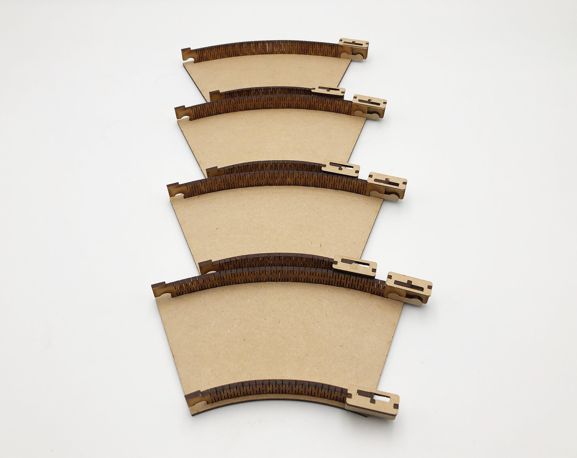 RADIUS 2 CORNER Tracks - 4 Pack, Marble Race Track Kit, A DIY Modular ...
