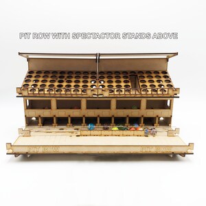 PIT ROW With Media Rooms Above, Marble Race Track Kit, A Diy Modular ...