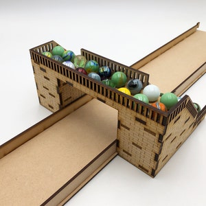 CROSSOVER BRIDGE, Marble Race Track Kit, A DIY Modular Marble Racetrack ...