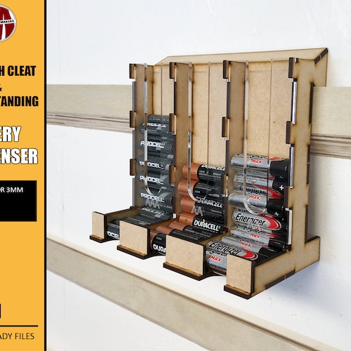 Battery Dispenser Digital Files for Laser or CNC Glowforge - Etsy