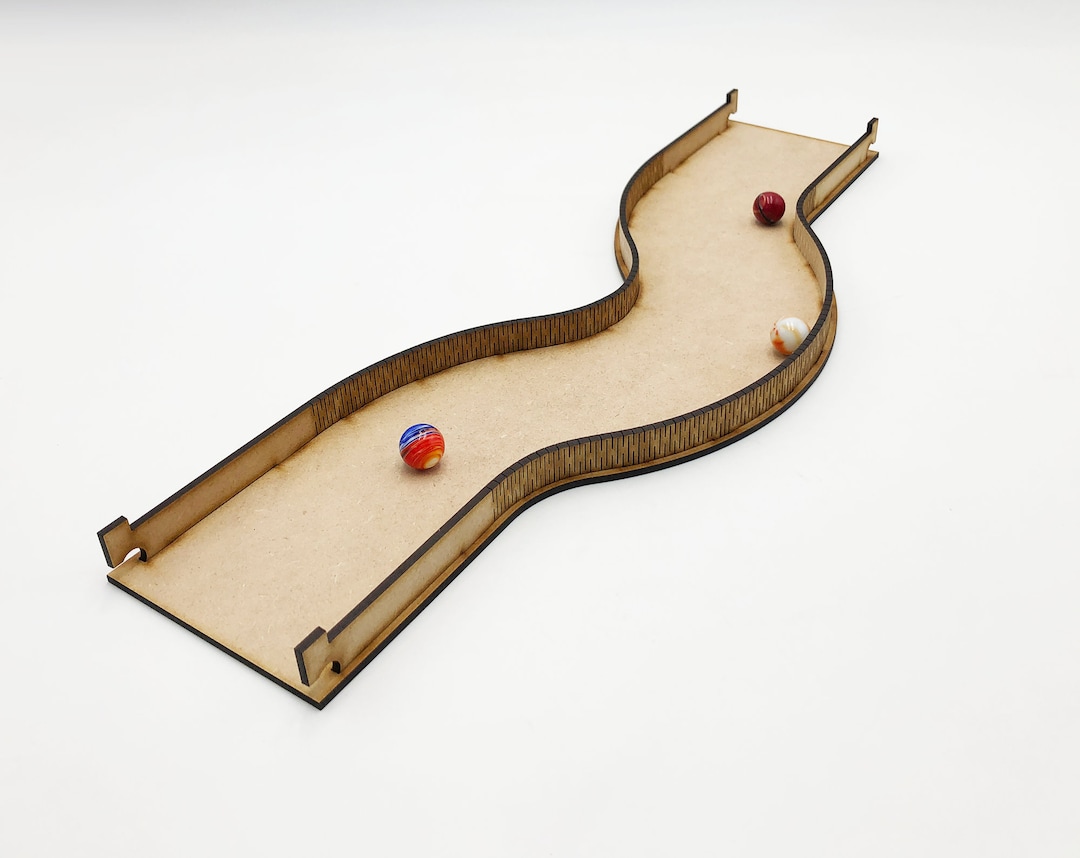 CHICANE, Marble Race Track Kit, A Diy Modular Marble Racetrack Toy ...