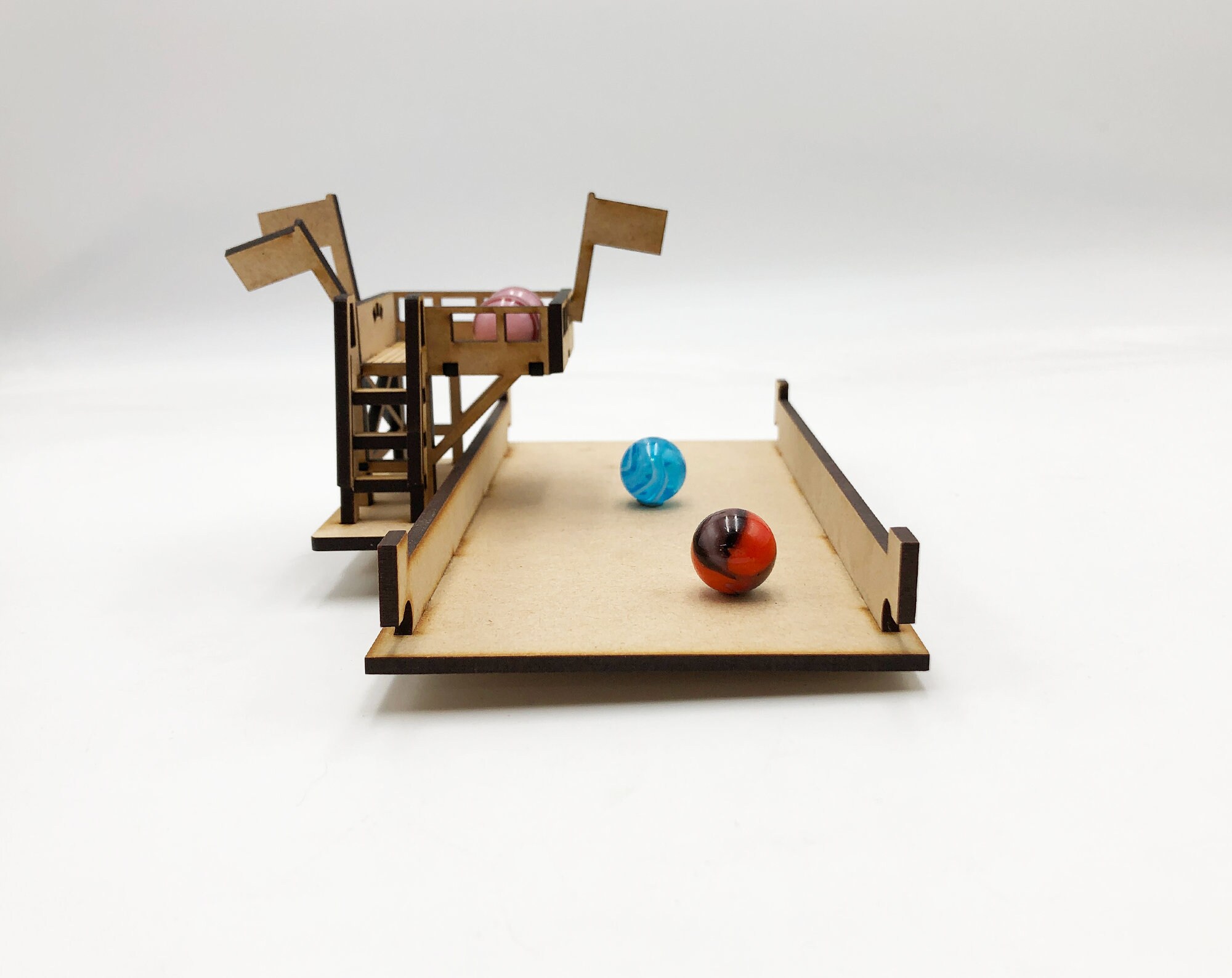FLAG STAND, Add-on Marble Race Track Kit, A DIY Modular Marble ...