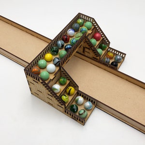 CROSSOVER BRIDGE, Marble Race Track Kit, A DIY Modular Marble Racetrack ...
