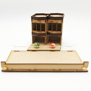 PIT BOXES, Modular Pits for Your Racing Marbles, Marble Race Track Kit ...