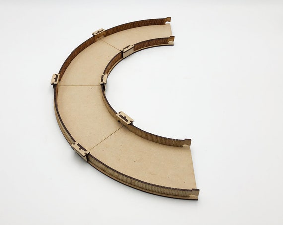 Radius 2 Corner Tracks 4 Pack Marble Race Track Kit A DIY - Etsy