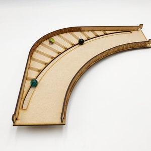 RUN-OFF CORNER Track, Marble Race Track Kit, A D Modular Marble ...