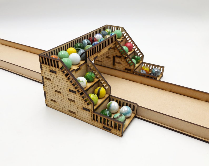 CROSSOVER BRIDGE Marble Race Track Kit A DIY Modular Marble - Etsy