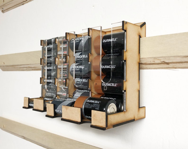 Battery Dispenser: French Cleat Workbench Organizer Laser Cut Files ...