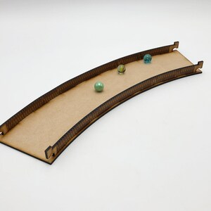 RADIUS 5 CORNER Tracks - 4 Pack, Marble Race Track Kit, A DIY Modular ...