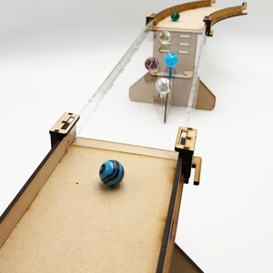 CRYSTAL CLEAR BRIDGE Marble Racetrack: Extra Long Straight Marble ...
