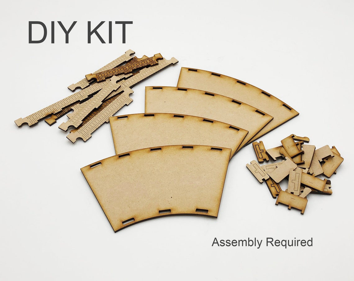 RADIUS 2 CORNER Tracks - 4 Pack, Marble Race Track Kit, A DIY Modular ...