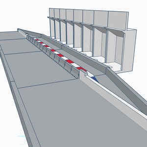 Pit-row With Working Entry and Exit Gates for Marble Sports Racing ...