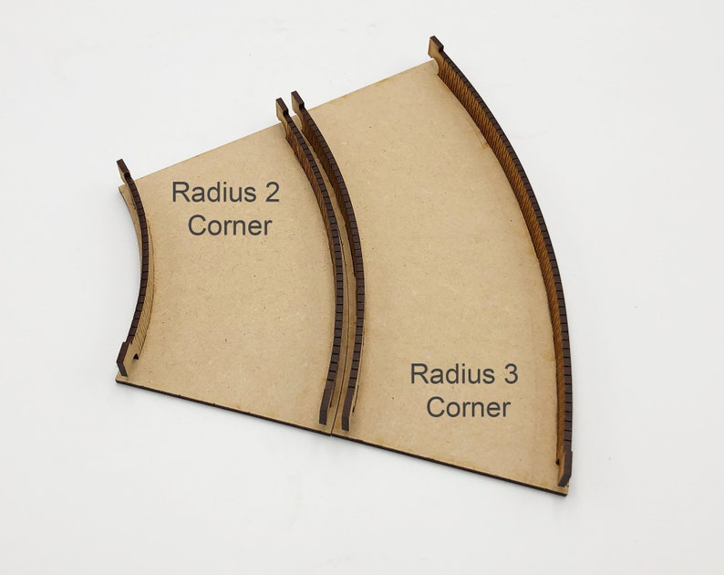 Radius 2 Corner Tracks 4 Pack Marble Race Track Kit A DIY - Etsy