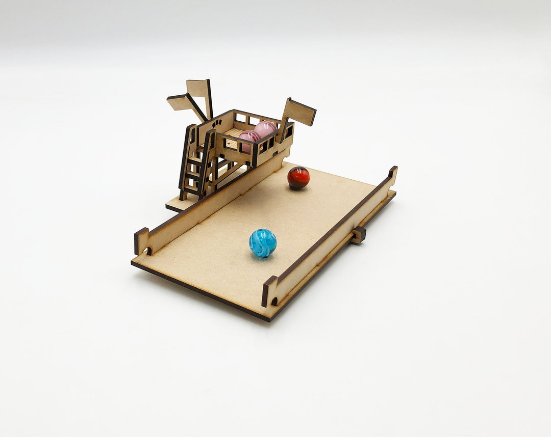 FLAG STAND, Add-on Marble Race Track Kit, A DIY Modular Marble ...