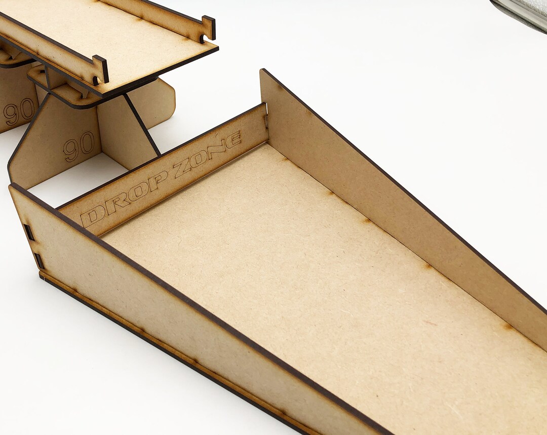 DROP ZONE Track, Marble Race Track Kit, A DIY Modular Marble Racetrack ...