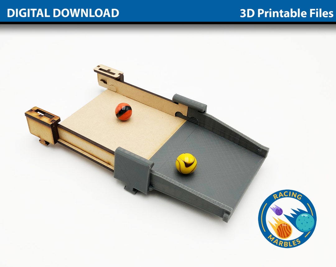 3D Marble Sports Racing System to MARBLTRAK Adaptor Track DIGITAL Files ...