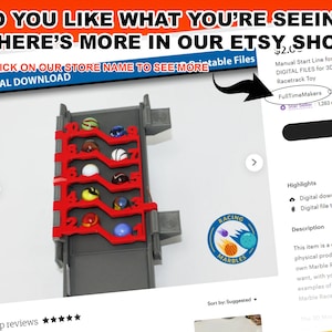 Marble Sports Racing System, DIGITAL FILES for 3D Printing, A Modular ...