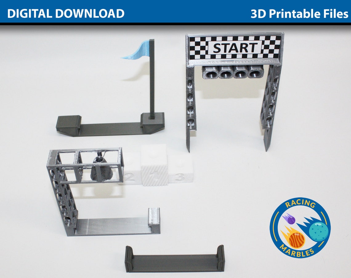 Marble Sports Racing System DIGITAL FILES for 3D Printing A - Etsy