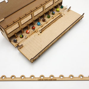 PIT ROW With Media Rooms Above, Marble Race Track Kit, A Diy Modular ...