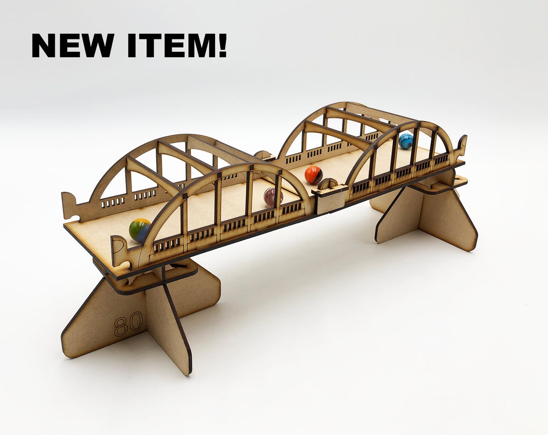 Arched Bridge 2 Pack Marble Race Track Kit A DIY Modular - Etsy