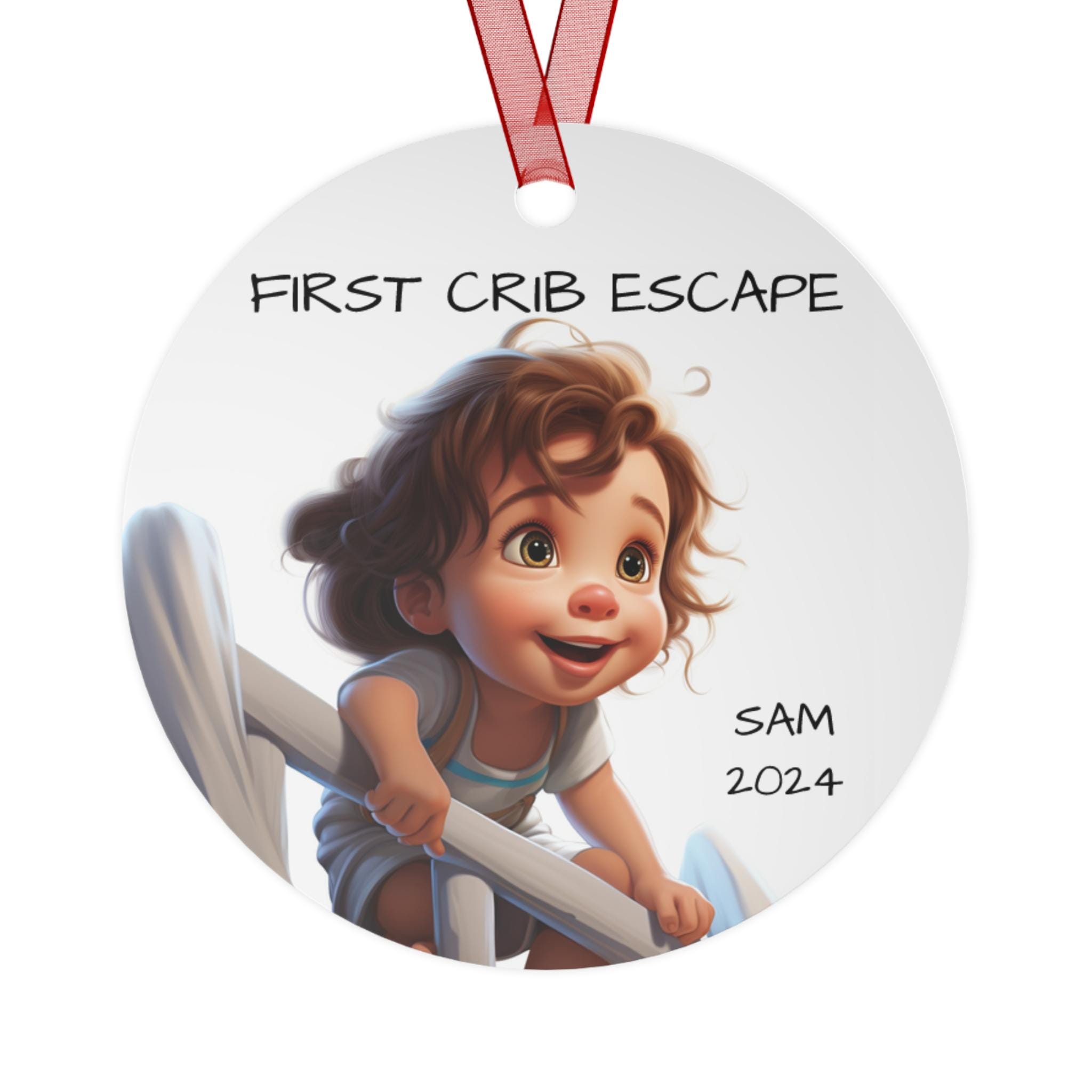 First Crib Escape - Girl - Climbing to Freedom Memory Personalized ...