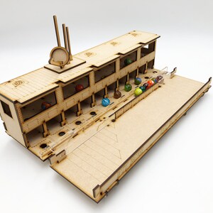 PIT ROW With Media Rooms Above, Marble Race Track Kit, A Diy Modular ...