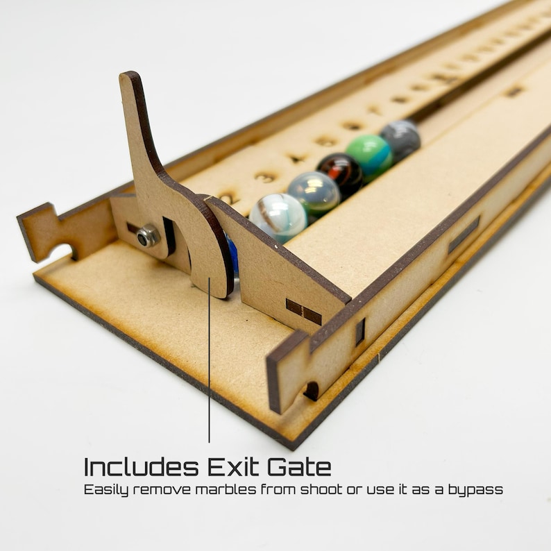 FINISHERS SHOOT (NEW Design) for 20 Marbles: Marble Racetrack Kit, Stem ...