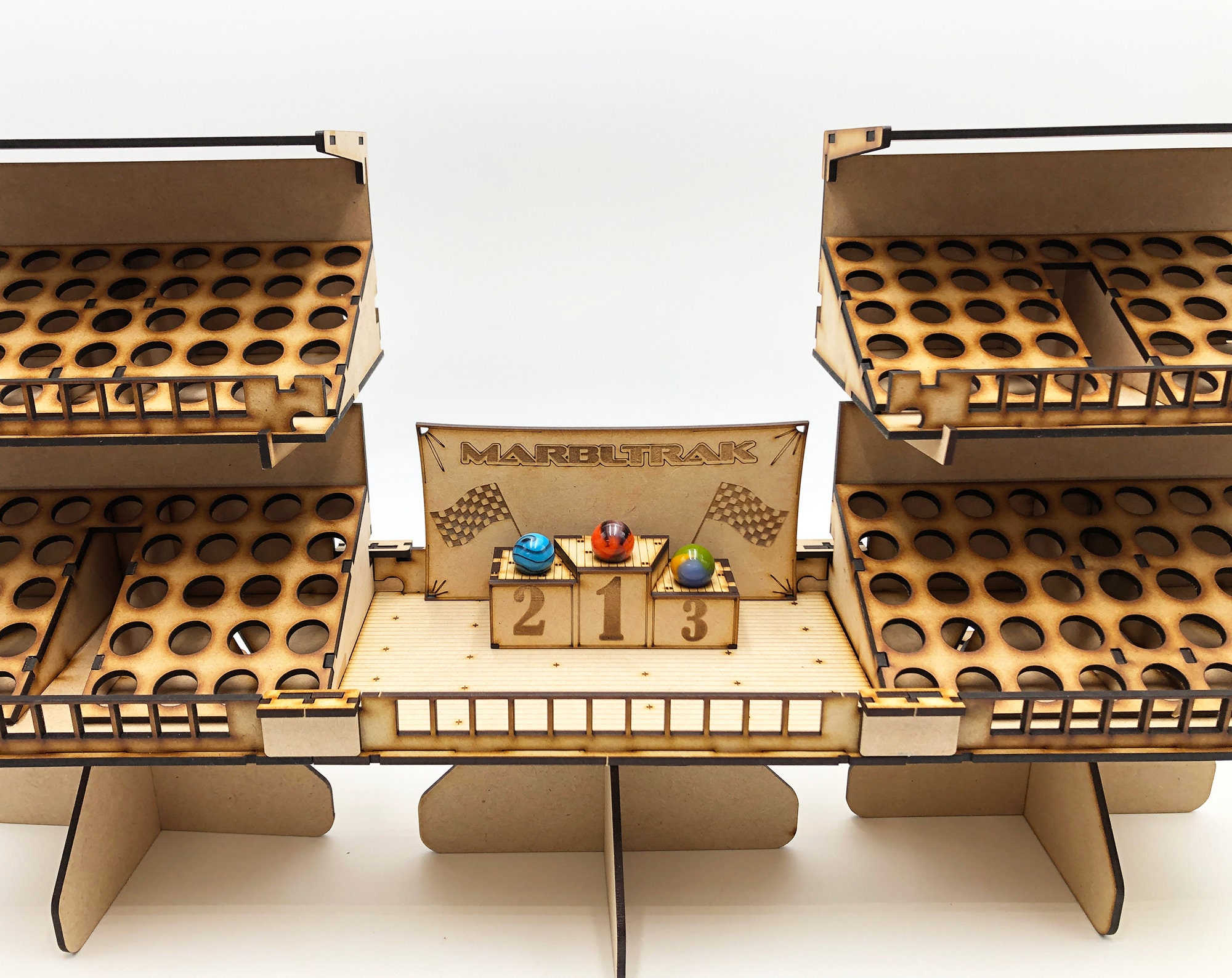 SPECTACTOR STANDS PLATFORM, Add-on Marble Race Track Kit, A Diy Modular ...