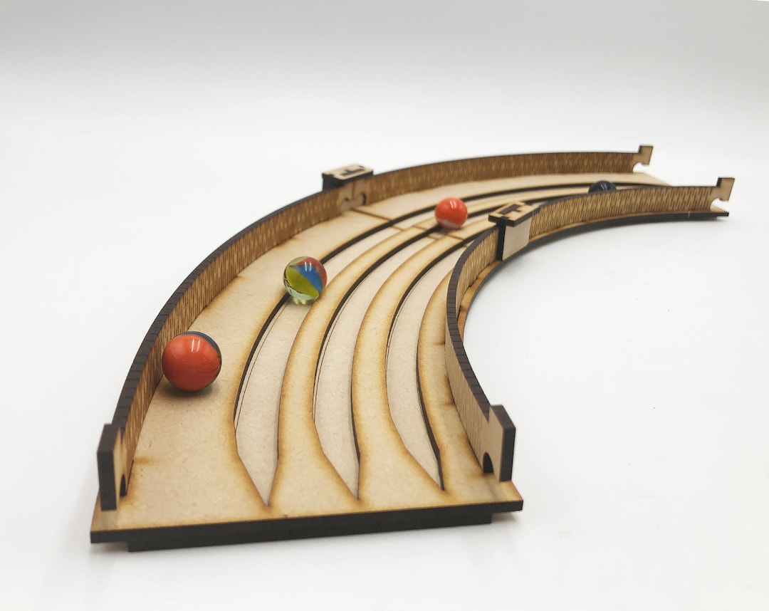 MUELLER CORNER Track, Marble Race Track Kit, A Diy Modular Marble ...