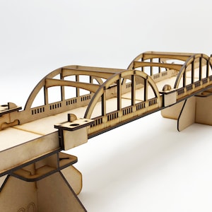 ARCHED BRIDGE - 2 Pack, Marble Race Track Kit, A DIY Modular Marble ...