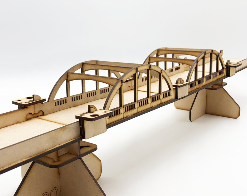 ARCHED BRIDGE - 2 Pack, Marble Race Track Kit, A DIY Modular Marble ...