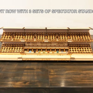 PIT ROW With Spectator Platform Above, Marble Race Track Kit, A Diy ...