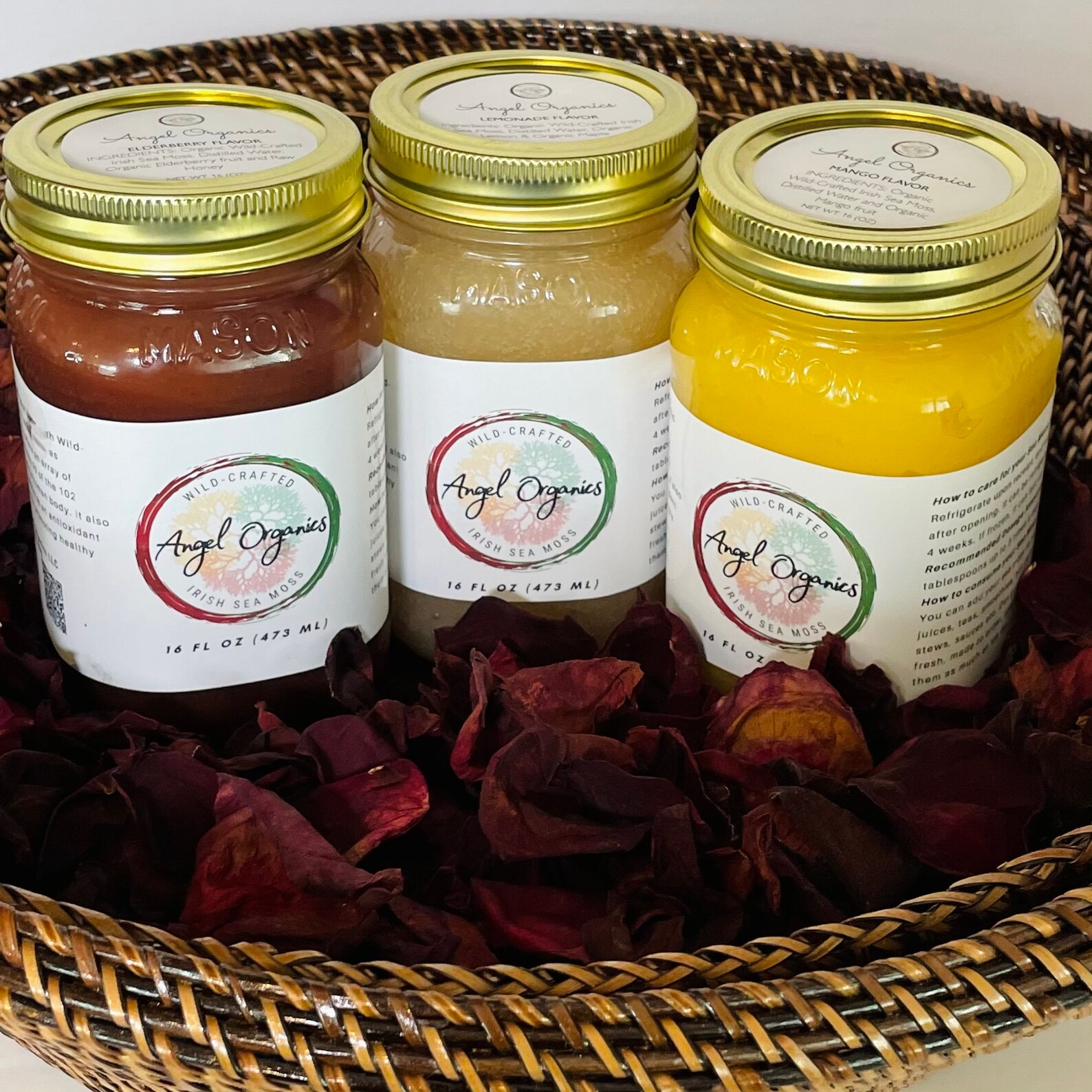 Mangoberry mangoelderberry Blended Wild-crafted Irish Sea Moss Gel - Etsy