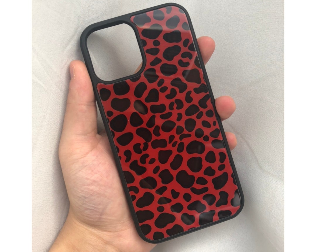 Red Leopard Skin Phone Case para iPhone 13 12 11 Pro Max - Etsy España
