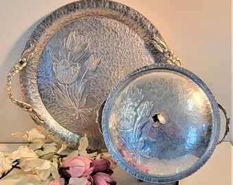 Hammered Serving Tray - Etsy