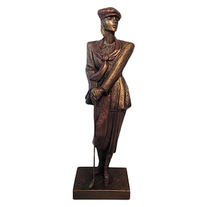 Vintage Austin Productions Woman Golf Sculpture Entitled "birdie ...
