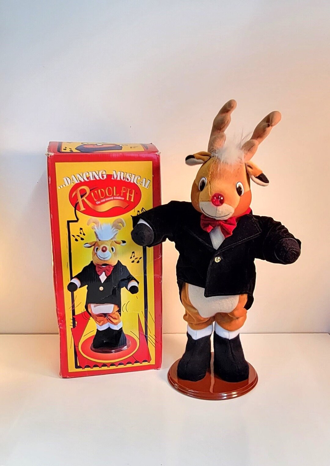 Vintage Rudolph the Red-nosed Reindeer Musical / Dancing Toy ...
