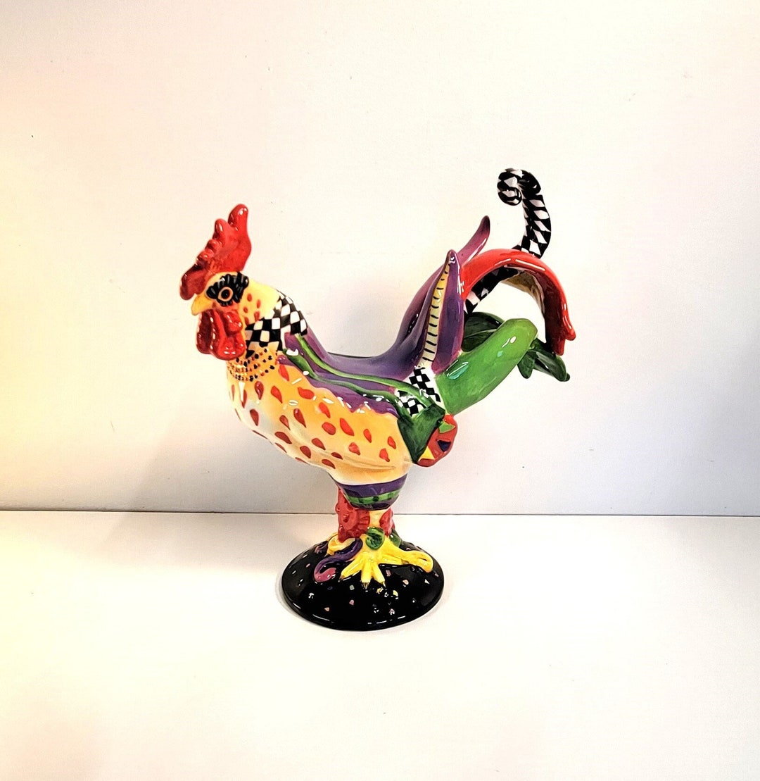 Vintage mardi Gras Rooster by Sharon Neuhaus From Her Poultry in Motion ...