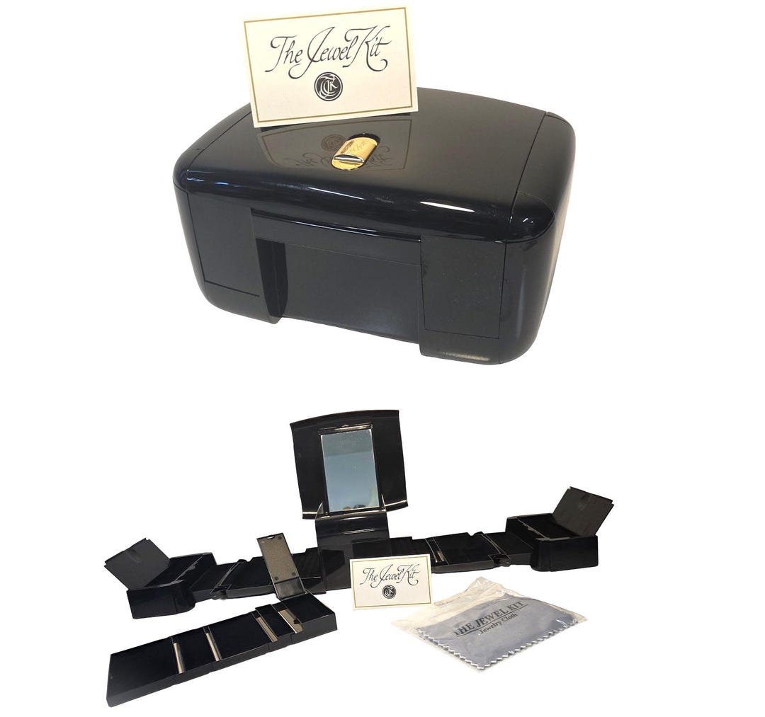 Vintage "the Jewel Kit" Fold Out, Mirrored Jewelry Box by Ingenious ...