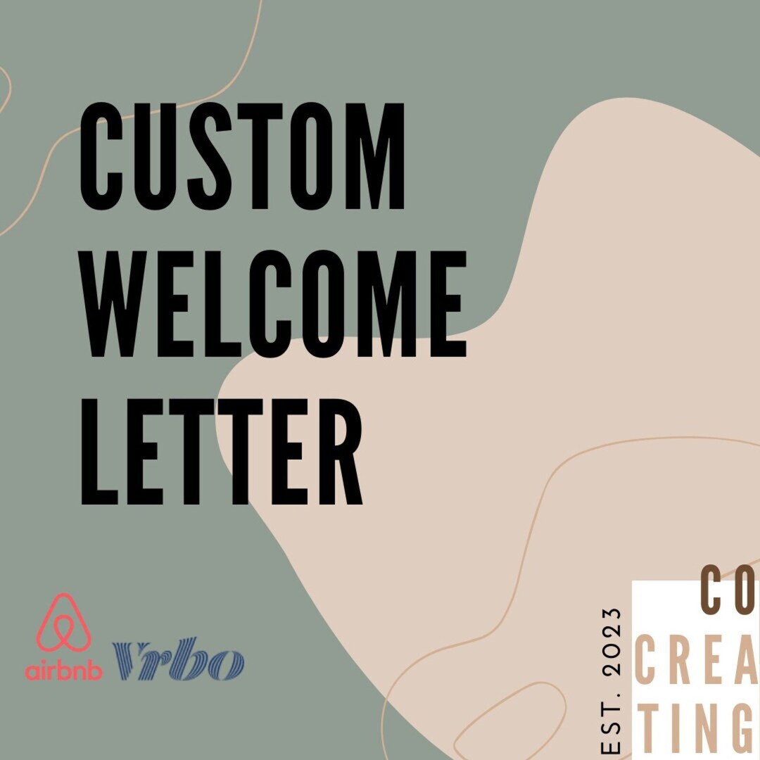 Custom Welcome Letter - Custom Welcome Sign - Custom Welcome ...