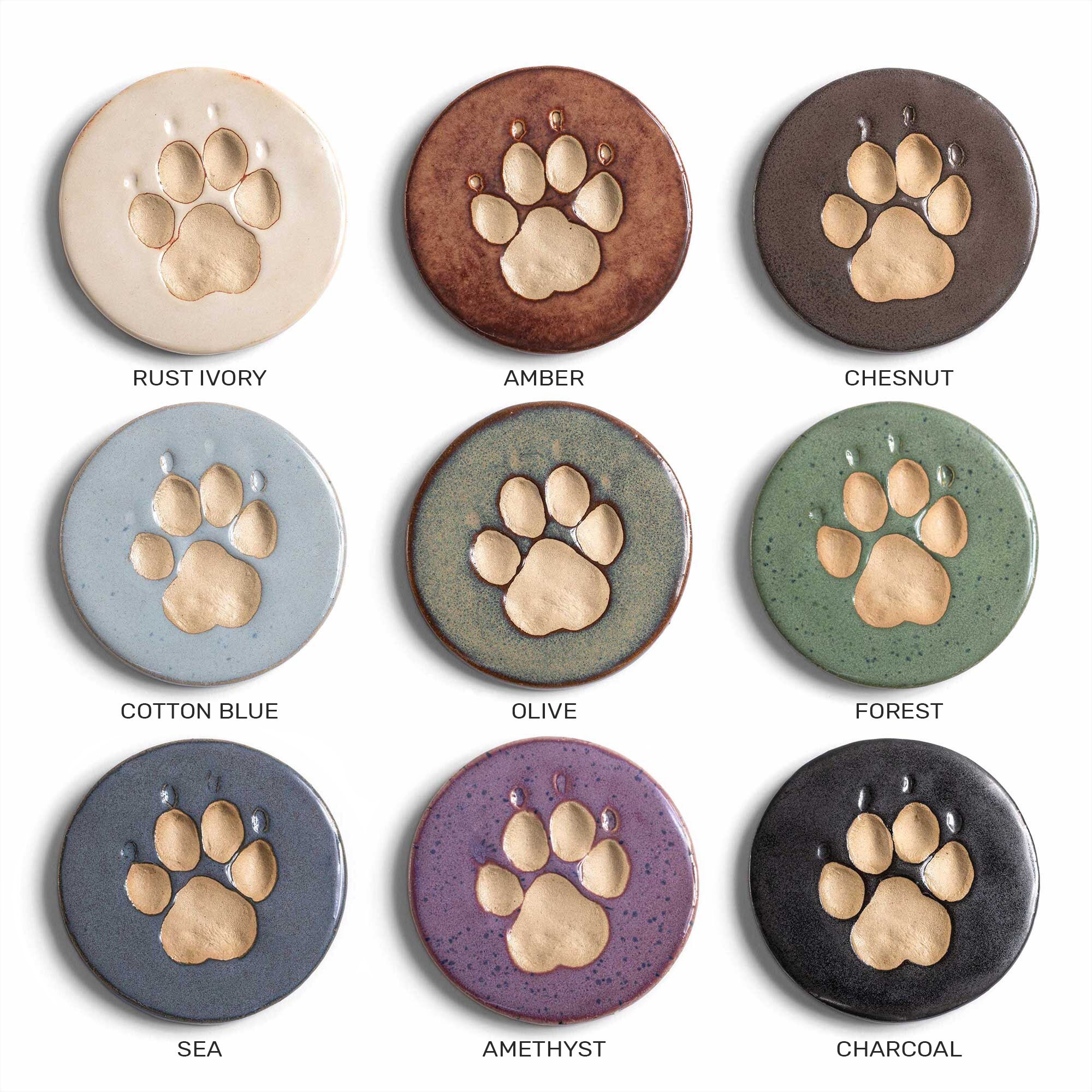 Custom Paw Print Impression Keepsake Ceramic Pet Ornament - Etsy