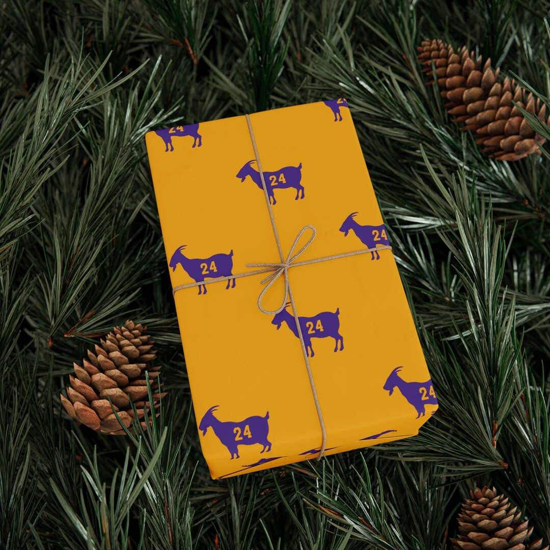 Bryant Basketball 23 GOAT Fan, Basketball Wrapping Paper - Etsy
