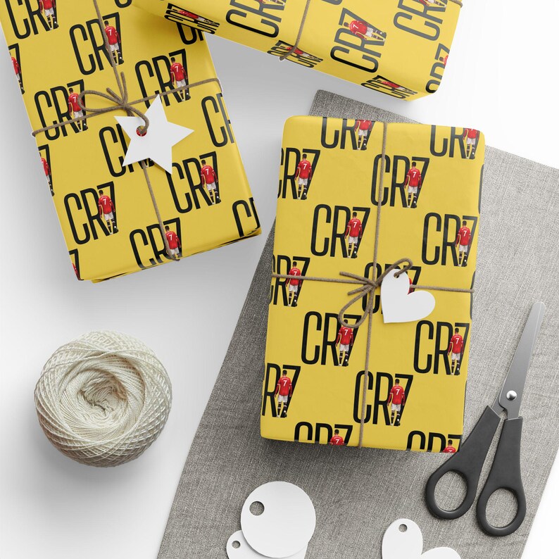 Cristiano Ronaldo CR7 Wrapping Paper: Soccer Fan Gift - Etsy