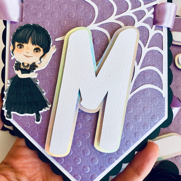 Wednesday Addams Party Banner - Etsy