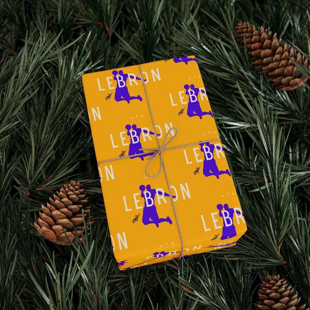 Lebron James Wrapping Paper: Basketball Fan Gift Wrap - Etsy